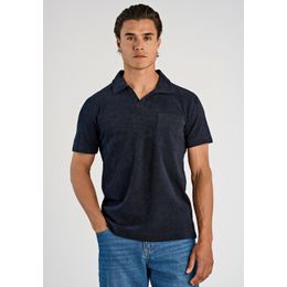 LINDBERGH Herren Poloshirt "Poloshirt Relaxed Fit", blau, Gr. S, unifarben, Obermaterial: 80% Baumwolle, 20% Polyester, Shirts