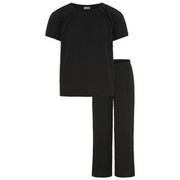 Kidsworld M&auml;dchen Shirt & Hose "2tlg Set: Carmenshirt+Hose"schwarz, Gr. 116, unifarben, Jersey, Obermaterial: 98% Polyester, 2% Elasthan, KOB