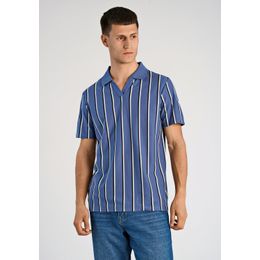 LINDBERGH Herren Poloshirt "Poloshirt Slim Fit"indigo blau, Gr. XL, gestreift, Obermaterial: 100% Baumwolle, Shirts