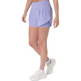 asics Damen Laufshorts "ROAD 2-N-1 3.5IN SHORT"blaubell, blaubell, Gr. XS, Obermaterial: 100% Polyester, Hosen