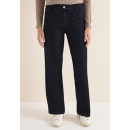 Cecil Damen Loose-fit-Jeans, blau, Gr. 32, unifarben, Jeans, 99% Baumwolle, 1% Elasthan, Jeans, 5-Pocket-Style