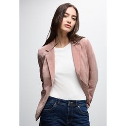 Street One Damen Kurzblazerfaded rose, Gr. 46, unifarben, Cord, Obermaterial: 90% Polyester, 8% Polyamid, 2% Elasthan; Futter: 100% Polyester,