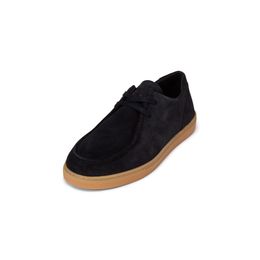 Marc O'Polo MARC O'POLO Herren Schlupfboots "aus Veloursleder", Gr. 43schwarz navy, Obermaterial: 100% Leder (Rind), unifarben, Schuhe