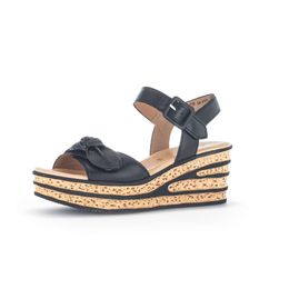 Gabor Damen Keilsandalette "Keilsandalette", Gr. 40, schwarz, Schuhe