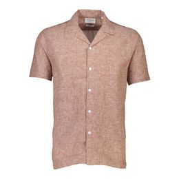 LINDBERGH Herren Leinenhemd "Leinenhemd Relaxed Fit"burnt clay, Gr. M, Obermaterial: 55% Leinen, 45% Baumwolle, Hemden