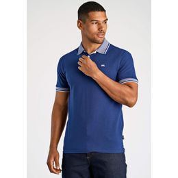 LINDBERGH Herren Poloshirt "Poloshirt Relaxed Fit", blau, Gr. S, unifarben, Obermaterial: 50% Baumwolle, 50% Polyester, Shirts