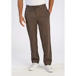 LINDBERGH Herren Stoffhose "Stoffhose Relaxed Fit", gr&uuml;n, Gr. L, meliert, Obermaterial: 75% Polyester, 22% Viskose, 3% Elasthan, Hosen