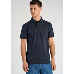 LINDBERGH Herren Poloshirt "Poloshirt Relaxed Fit", blau, Gr. M, unifarben, Obermaterial: 100% Baumwolle, Shirts