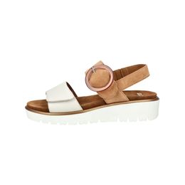 Ara Damen Riemchensandale "Ara Sandalen Glattleder", Gr. 40, beige, Glattleder, Schuhe
