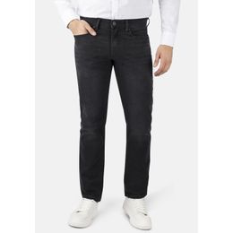 Stooker Men Herren 5-Pocket-Jeans "Glendale Denim Slim Straight Fit Jeans", schwarz, Gr. 34, Denim/Jeans, 98% Baumwolle, 2% Elasthan, Jeans, Slim