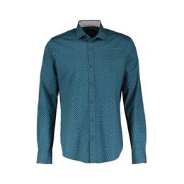 Lerros Herren Langarmhemd "Modisches Poplinhemd f&uuml;r Herren mit Stretchanteil", blau, Gr. S, 97% Baumwolle, 3% Elasthan, Hemden