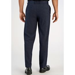 LINDBERGH Herren Stoffhose "Stoffhose Relaxed Fit", blau, Gr. XS, meliert, Obermaterial: 56% Polyester, 40% Wolle, 4% Elasthan. Futter: 55%
