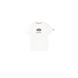 Herren T-Shirt "Grunge Logo T-Shirt", wei&szlig;, Gr. L, Alpha Industries, Obermaterial: 100% Baumwolle, Shirts