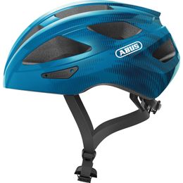 Abus Rennradhelm "MACATOR", L Kopfumfang: 58cm - 62cm, blau, Helme