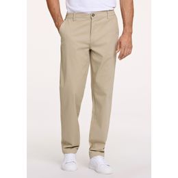 LINDBERGH Herren Chinos "Chinos Relaxed Fit", beige, Gr. XL, unifarben, Obermaterial: 98% Baumwolle, 2% Elasthan, Hosen