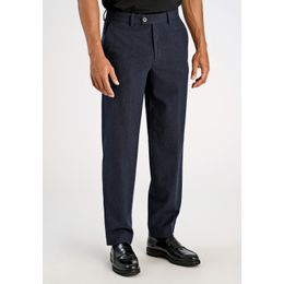 LINDBERGH Herren Stoffhose "Stoffhose Relaxed Fit", blau, Gr. M, meliert, Obermaterial: 56% Polyester, 40% Wolle, 4% Elasthan. Futter: 55% Polyester,