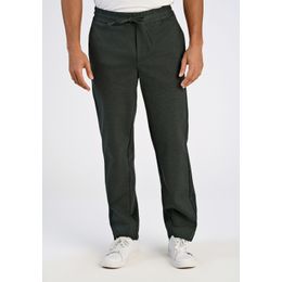 LINDBERGH Herren Stoffhose "Stoffhose Relaxed Fit", gr&uuml;n, Gr. S, meliert, Obermaterial: 75% Polyester, 22% Viskose, 3% Elasthan, Hosen