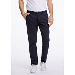 Bison Herren Chinos "Chinos Regular Fit", blau, Gr. 34, unifarben, Obermaterial: 97% Baumwolle, 3% Elasthan, Hosen