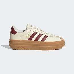 Damen Plateausneaker "VL COURT BOLD", adidas Sportswear, Gr. 37, wei&szlig;, Leder, Synthetik, Schuhe
