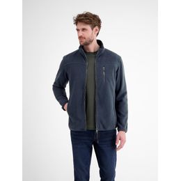 Lerros Herren Sweatjacke "Polar-Fleece Jacke, sportiv", blau, Gr. XXL, 100% Polyester, Sweatjacken