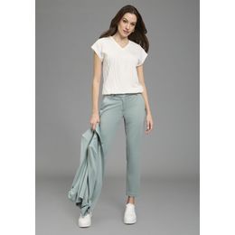 Bruno Banani Damen Paperbag-Hosesalbei, Gr. 46, unifarben, Milano Rib, Obermaterial: 76% Polyester, 20% Viskose, 4% Elasthan, Hosen, aus elastischem