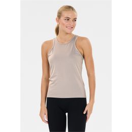 ENDURANCE ATHLECIA Tanktop ATHLECIA "Almi V2", Damen, Gr. 44, beige, 88% Polyester, 12% Elasthan, unifarben, normal, Rundhals, Tops Tanktop, mit Quick Dry-Funktion