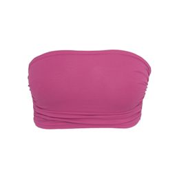 Urban Classics Damen B&uuml;gelloser BH "Urban Classics Damen Ladies Bandeau Top", Gr. Sfuchsia, 95% Baumwolle, 5% Elasthan, BHs