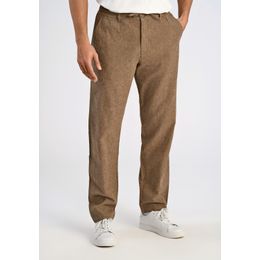 LINDBERGH Herren Leinenhose "Leinenhose Tapered Fit", beige, Gr. S, unifarben, Obermaterial: 55% Leinen, 45% Baumwolle, Hosen