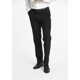 LINDBERGH Herren Anzughose "Anzughose Modern Fit", schwarz, Gr. 32, unifarben, Obermaterial: 58% Wolle, 38% Polyamid, 4% Elasthan, Hosen