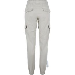 Urban Classics Damen Cargohose "Urban Classics Damen Ladies High Waist Cargo Jogging Pants", beige, Gr. 4XL, unifarben, 98% Baumwolle, 2% Elasthan,