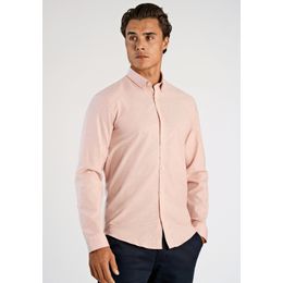 Businesshemd LINDBERGH "Oxford-Hemd Relaxed Fit", Herren, Gr. L, Normalgr&ouml;&szlig;en, baked rose mix, Obermaterial: 97% Baumwolle, 3% Elasthan, Hemden