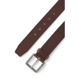 BOSS Herren Lederg&uuml;rtel "Joris Sz40", braun, Gr. 80, unifarben, Leder, G&uuml;rtel, mit Logo auf der Dornschlie&szlig;e