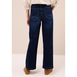 Cecil Damen Loose-fit-Jeans, blau, Gr. 36, unifarben, Jeans, 76% Baumwolle, 22% Polyester, 2% Elasthan, Jeans, im Loose Fit