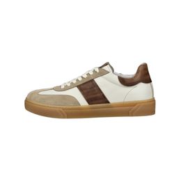 Nero Giardini Herren Sneaker "Nero Giardini Sneaker Veloursleder", Gr. 41wei&szlig;, beige, Veloursleder, Schuhe