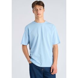LINDBERGH Herren T-Shirt "T-Shirt Oversize Fit"soft blau, Gr. XXL, unifarben, Obermaterial: 100% Baumwolle, Shirts