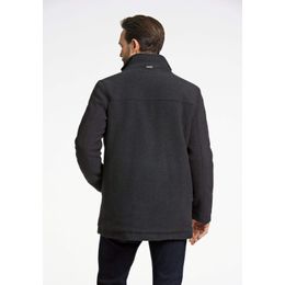Bison Herren Kurzmantel "Mantel Comfort Fit"charcoal mel, Gr. L, Obermaterial: 60% Wolle, 40% Polyester. F&uuml;llung: 100% Polyester, M&auml;ntel