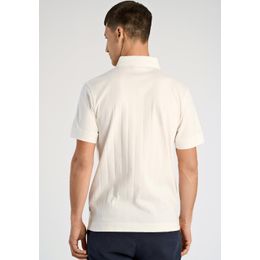 LINDBERGH Herren Poloshirt "Poloshirt Relaxed Fit", wei&szlig;, Gr. S, unifarben, Obermaterial: 100% Baumwolle, Shirts