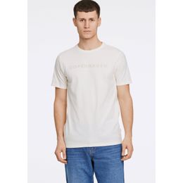 LINDBERGH Herren Kurzarmshirt "T-Shirt (Kurzarm) Relaxed Fit"pearl wei&szlig;, Gr. XL, Obermaterial: 100% Baumwolle, Shirts