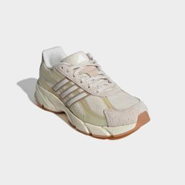 Damen Sneaker "TECHNOCHAOS 2000", adidas Sportswear, Gr. 41wonder wei&szlig;, sanftes wei&szlig;, matte gold, Leder, Synthetik, Textil, Schuhe