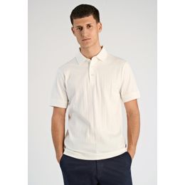 LINDBERGH Herren Poloshirt "Poloshirt Relaxed Fit", wei&szlig;, Gr. L, unifarben, Obermaterial: 100% Baumwolle, Shirts