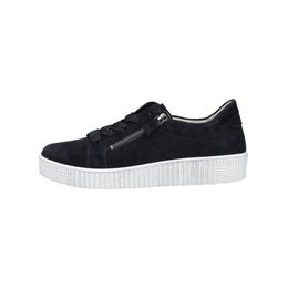 Gabor Damen Sneaker "Gabor Sneaker Leder", Gr. 42dunkelblau, Leder, Schuhe