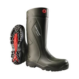 Dunlop Damen Gummistiefel "Purofort+", Gr. 37, gr&uuml;n, Obermaterial: 100% Textilmaterial TEXMAT., Schuhe