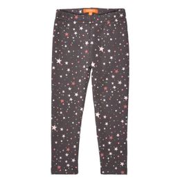 STACCATO M&auml;dchen Thermoleggings, grau, Gr. 128, bedruckt, Oberstoff: 65% Polyester, 30% Baumwolle, 5% Elasthan;, Hosen, mit Allover-Print