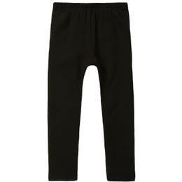 STACCATO M&auml;dchen Thermoleggings, schwarz, Basic, Gr. 116, unifarben, Oberstoff: 65% Polyester, 30% Baumwolle, 5% Elasthan., Hosen, Kleinkinder