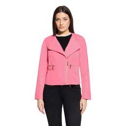 Betty Barclay Damen Jackenblazer "Damen mit Rei&szlig;verschluss"pink, Gr. 46, Taft, Obermaterial: 100% Polyester, Blazer