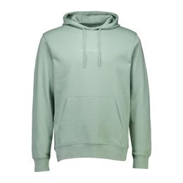Hoodie LINDBERGH "Hoodie Relaxed Fit", Herren, Gr. M, sage gr&uuml;n, Obermaterial: 85% Baumwolle, 15% Polyester, unifarben, l&auml;ssig geschnitten, Sweatshirts Hoodie