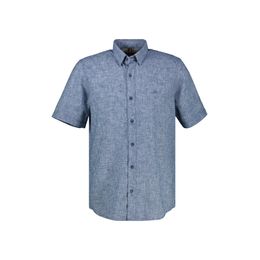 Lerros Herren Kurzarmhemd "Herren Halbarmhemd in &Uuml;bergr&ouml;&szlig;en", blau, Gr. 5XL, 60% Polyester, 40% Baumwolle, Hemden