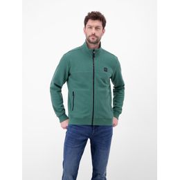 Lerros Herren Sweatjacke "Sweatjacke aus Baumwollmix", gr&uuml;n, Gr. XL, 85% Baumwolle, 12% Polyester, 3% Elasthan, Sweatjacken