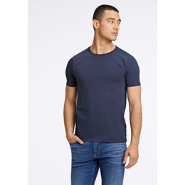 LINDBERGH Herren T-Shirt "T-Shirt Relaxed Fit", blau, Gr. XS, Obermaterial: 95% Baumwolle, 5% Elasthan, Shirts
