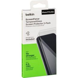 2x1 Belkin ScreenForce Temp.Gl. Displays. iPhone 17 Max OVA227hq